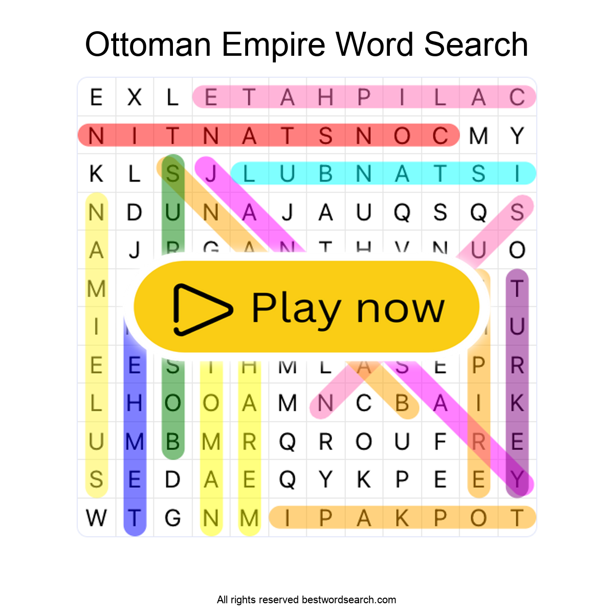 Ottoman Empire | History Word Search