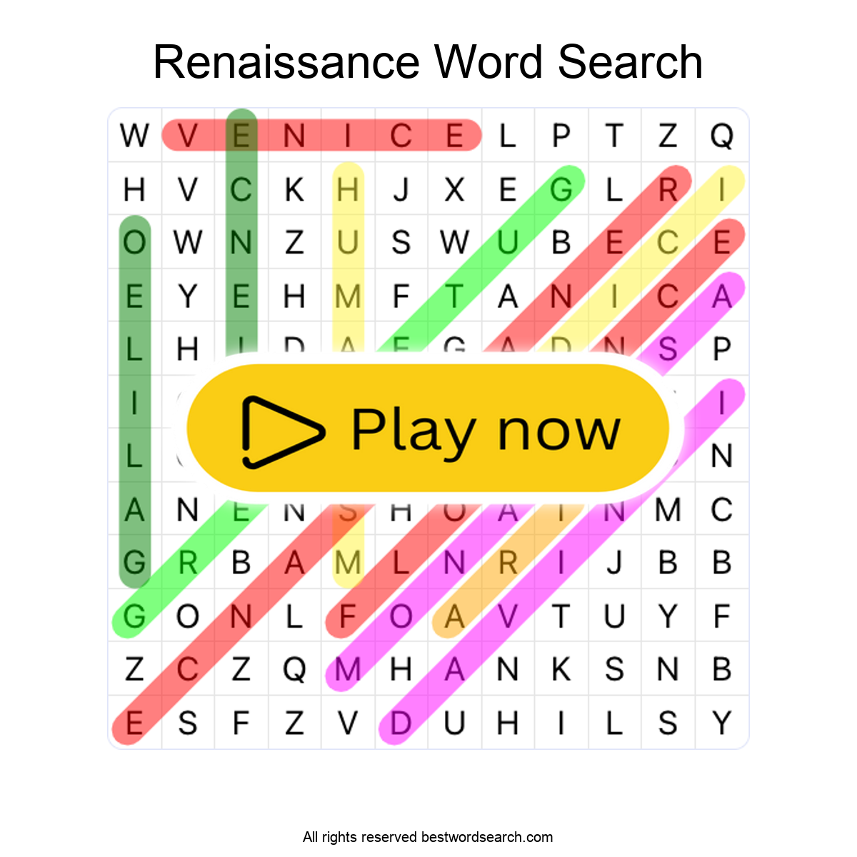 Renaissance | History Word Search