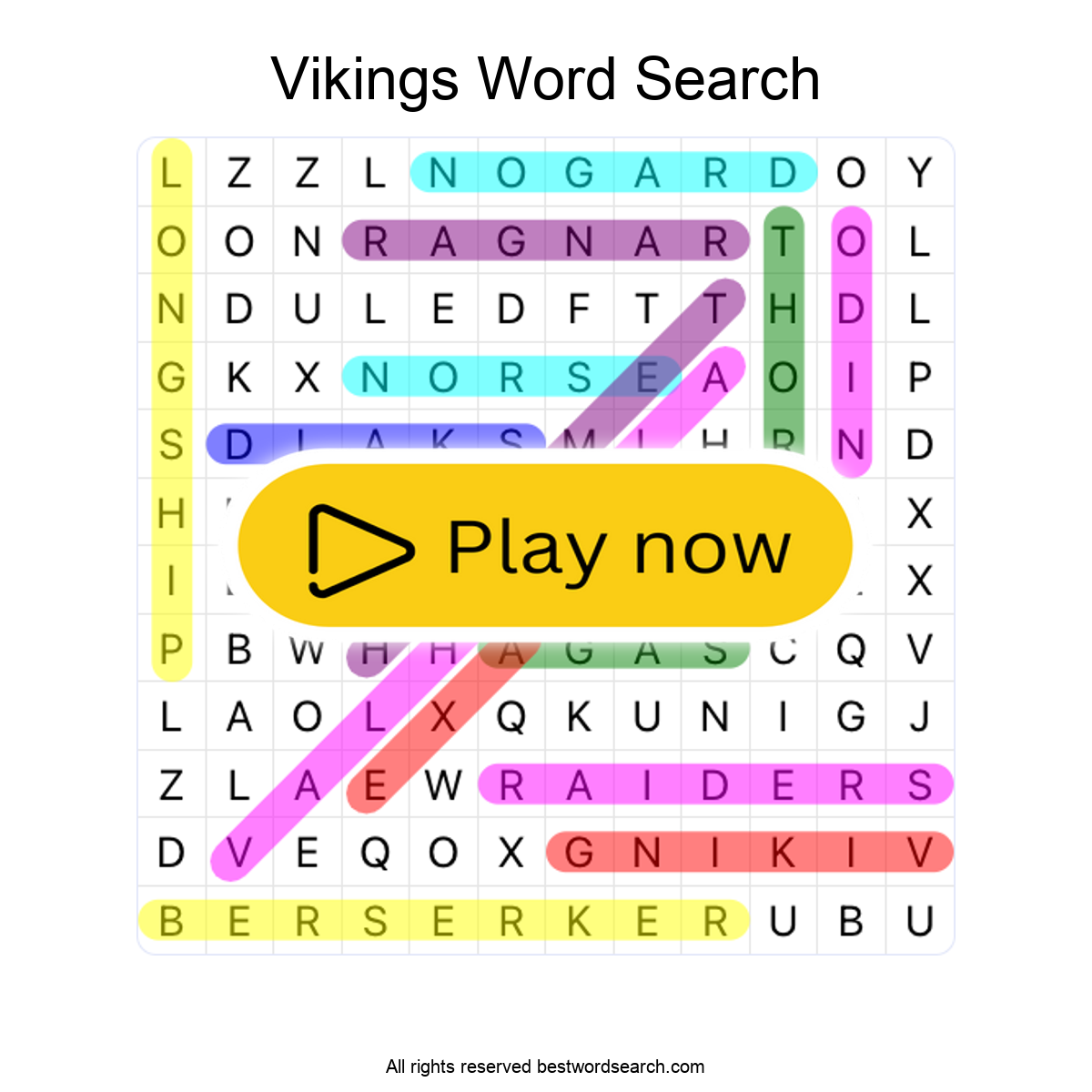 Vikings | History Word Search