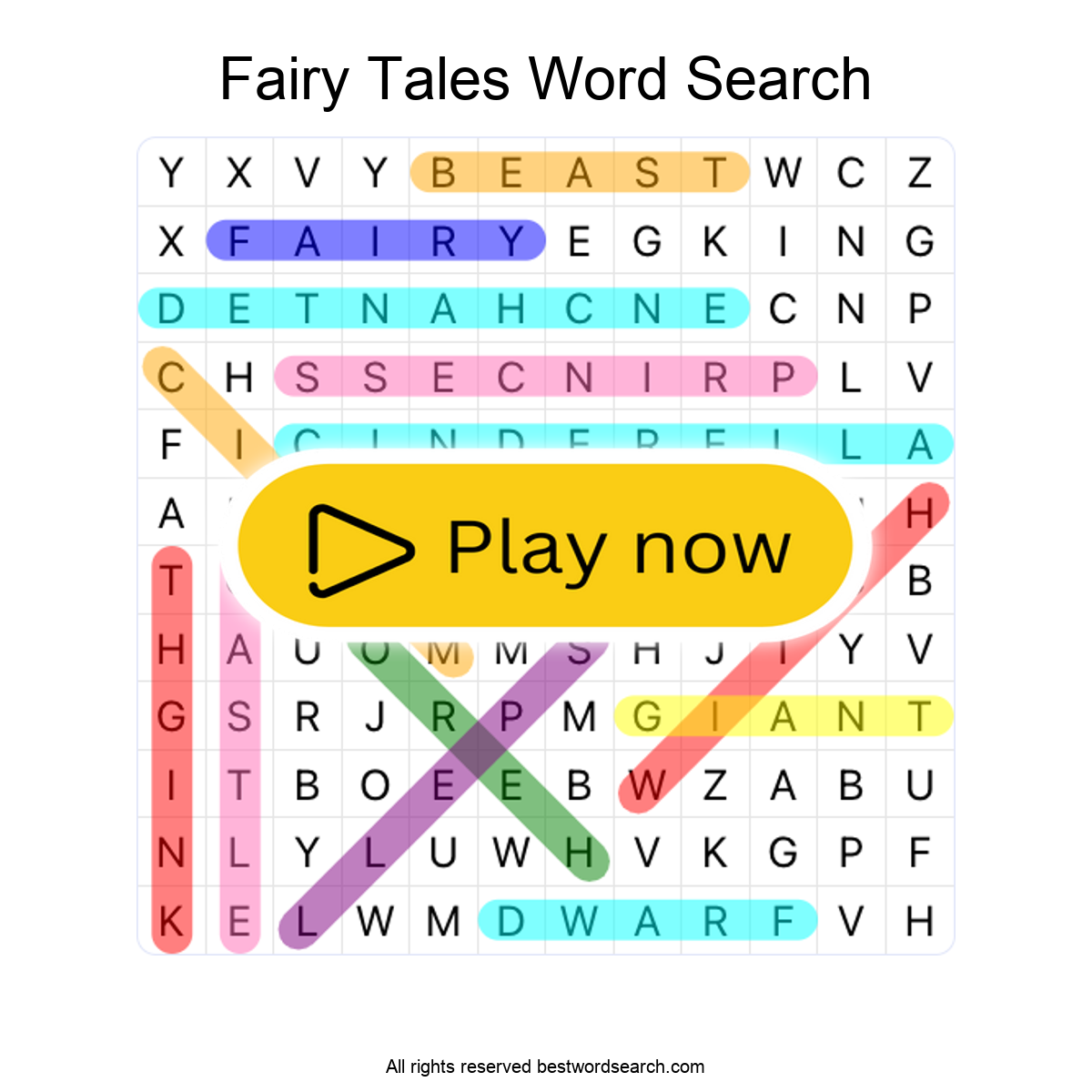 Fairy Tales | Literature Word Search
