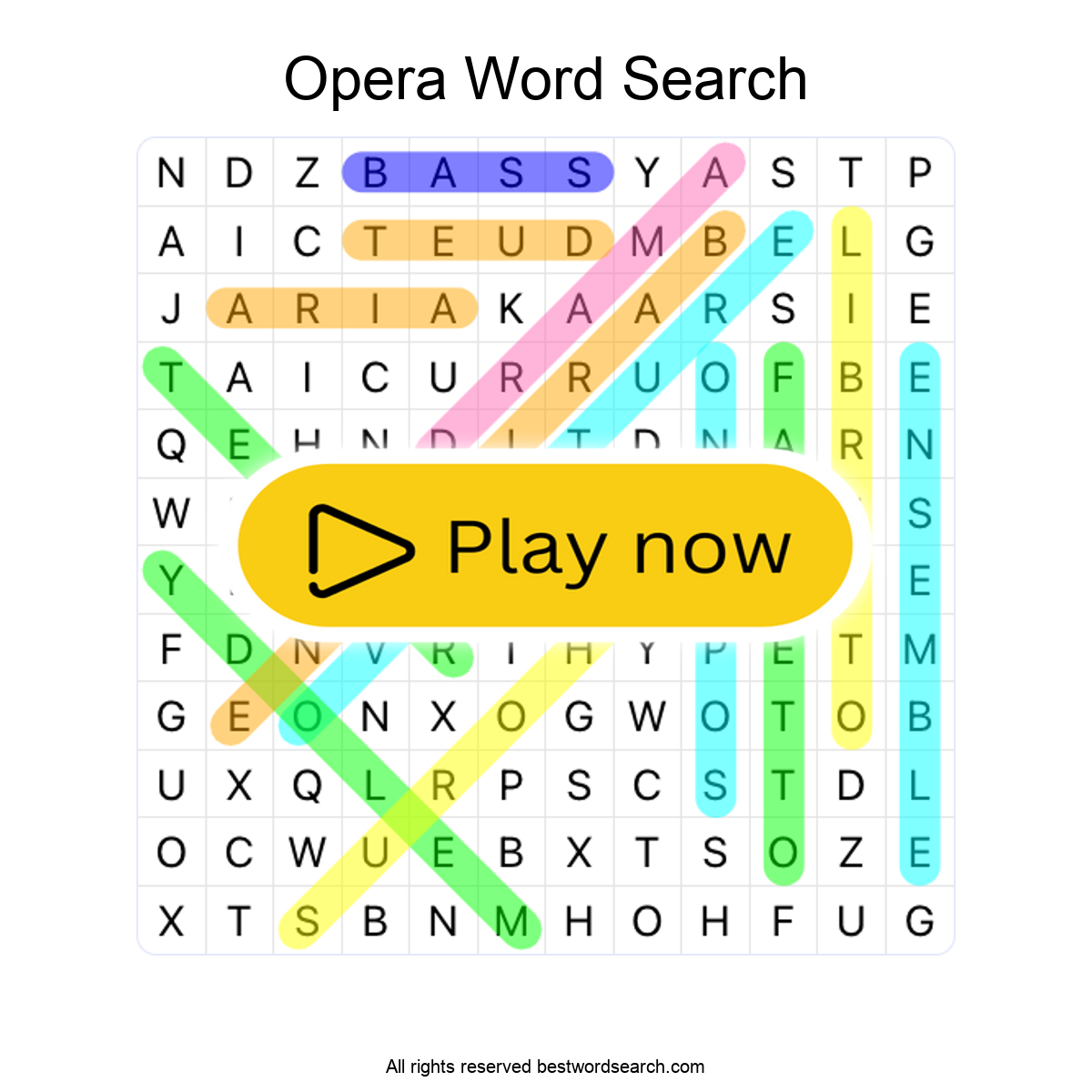Opera | Music Word Search