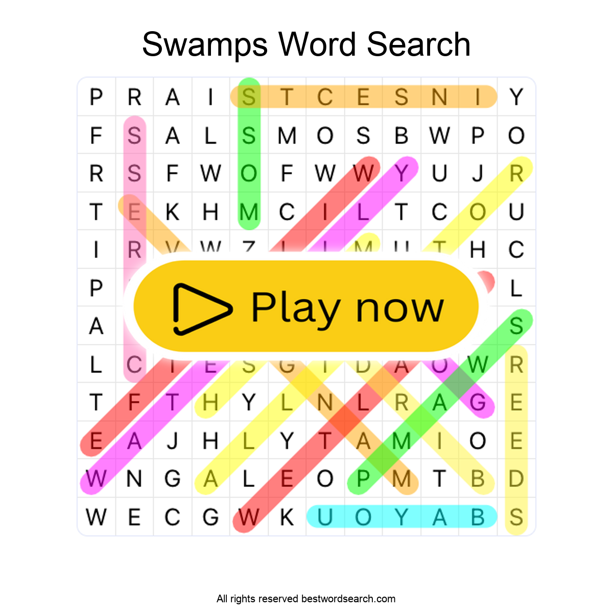 Swamps | Nature Word Search