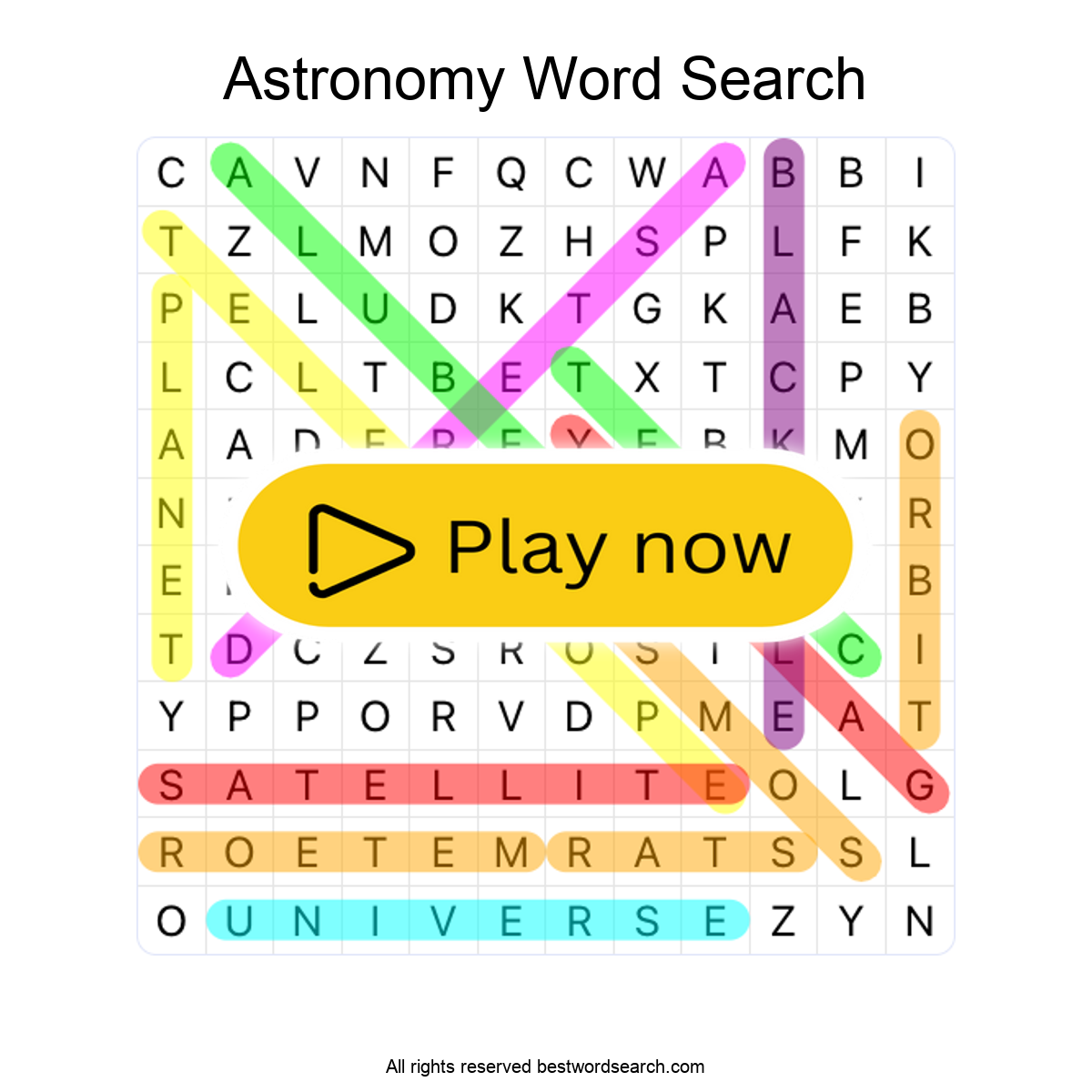 Astronomy | Science Word Search