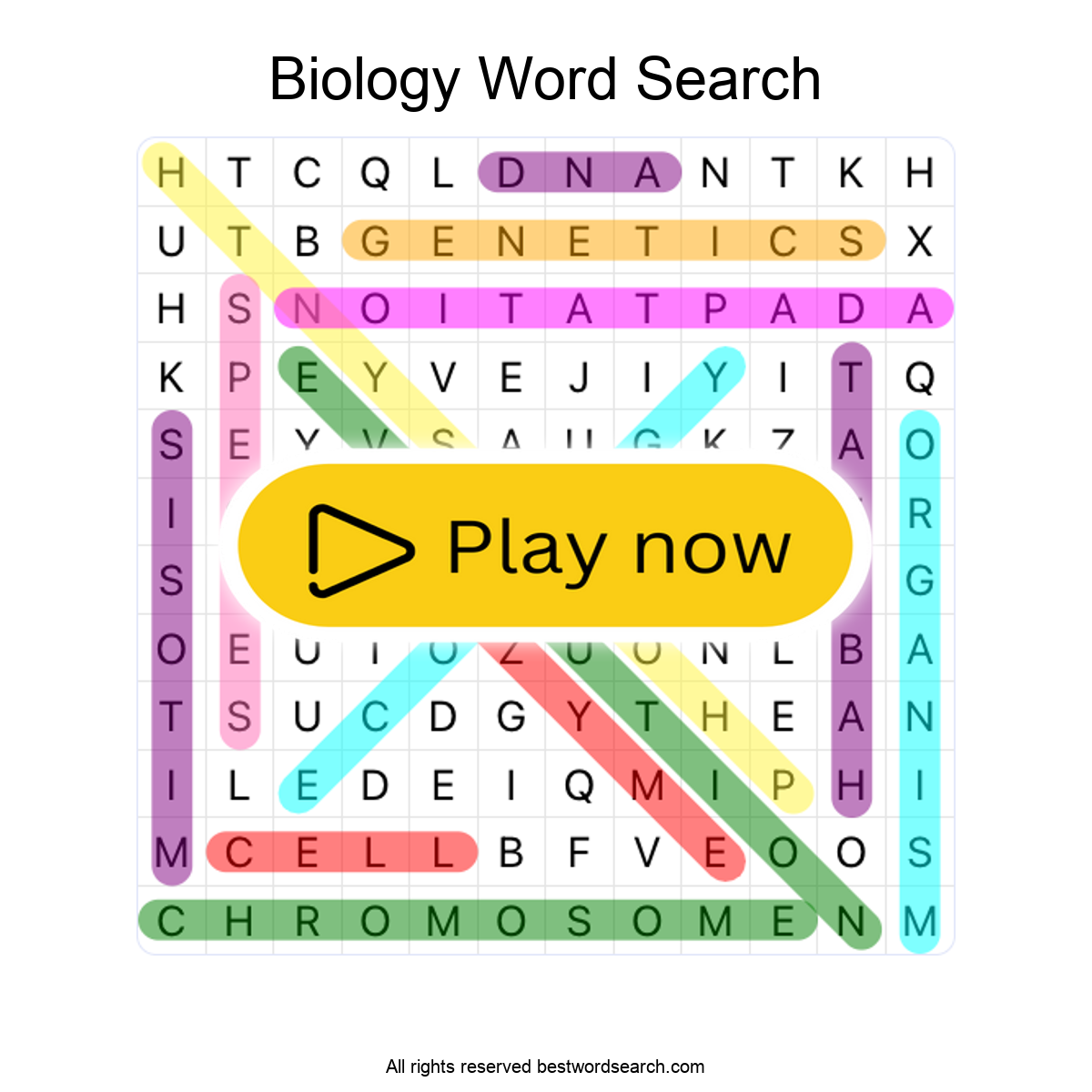 Biology | Science Word Search