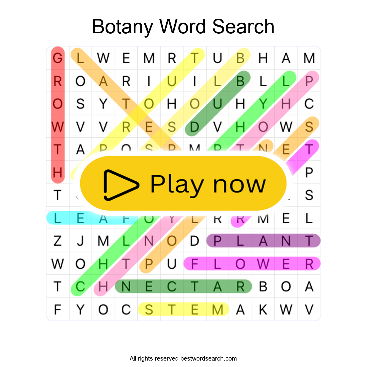 Botany | Science Word Search