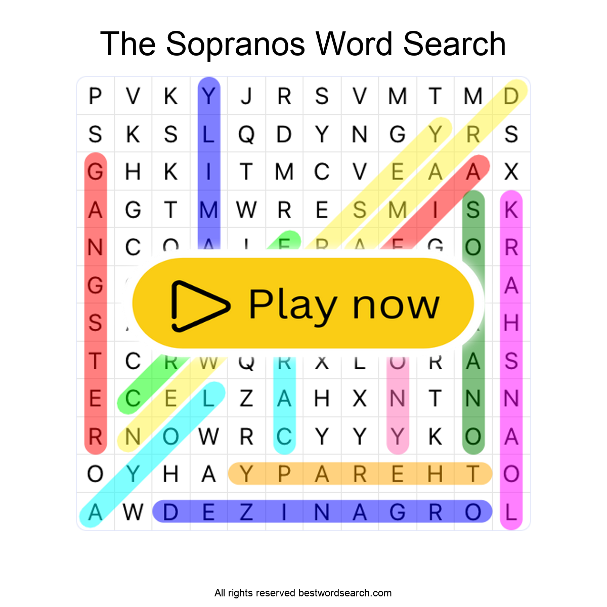 The Sopranos | TV Series Word Search