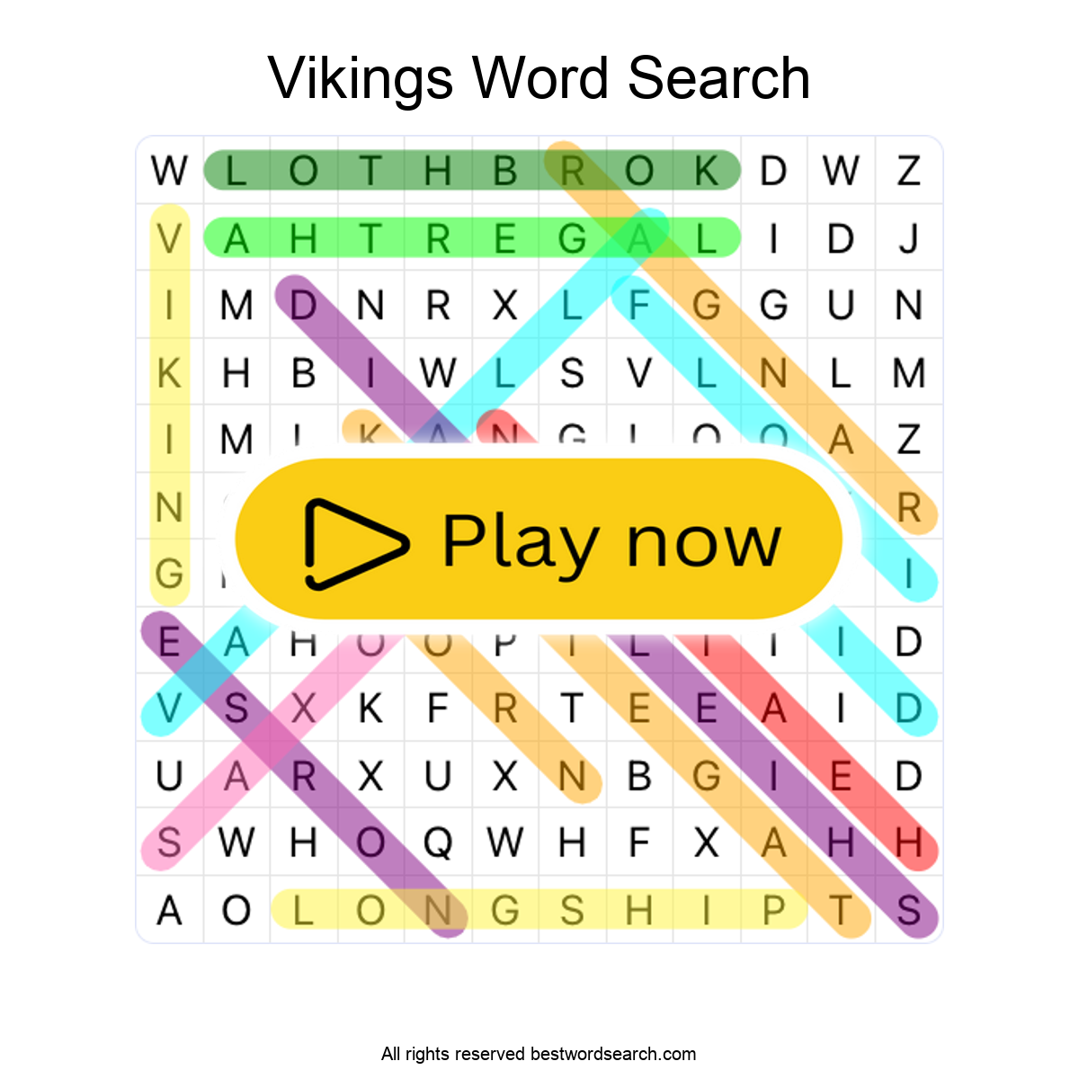 Vikings | TV Series Word Search